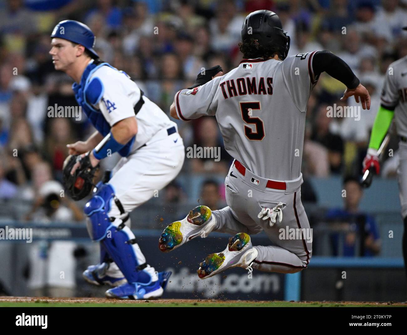 Los Angeles, United States. 07th Oct, 2023. Arizona Diamondbacks center ...