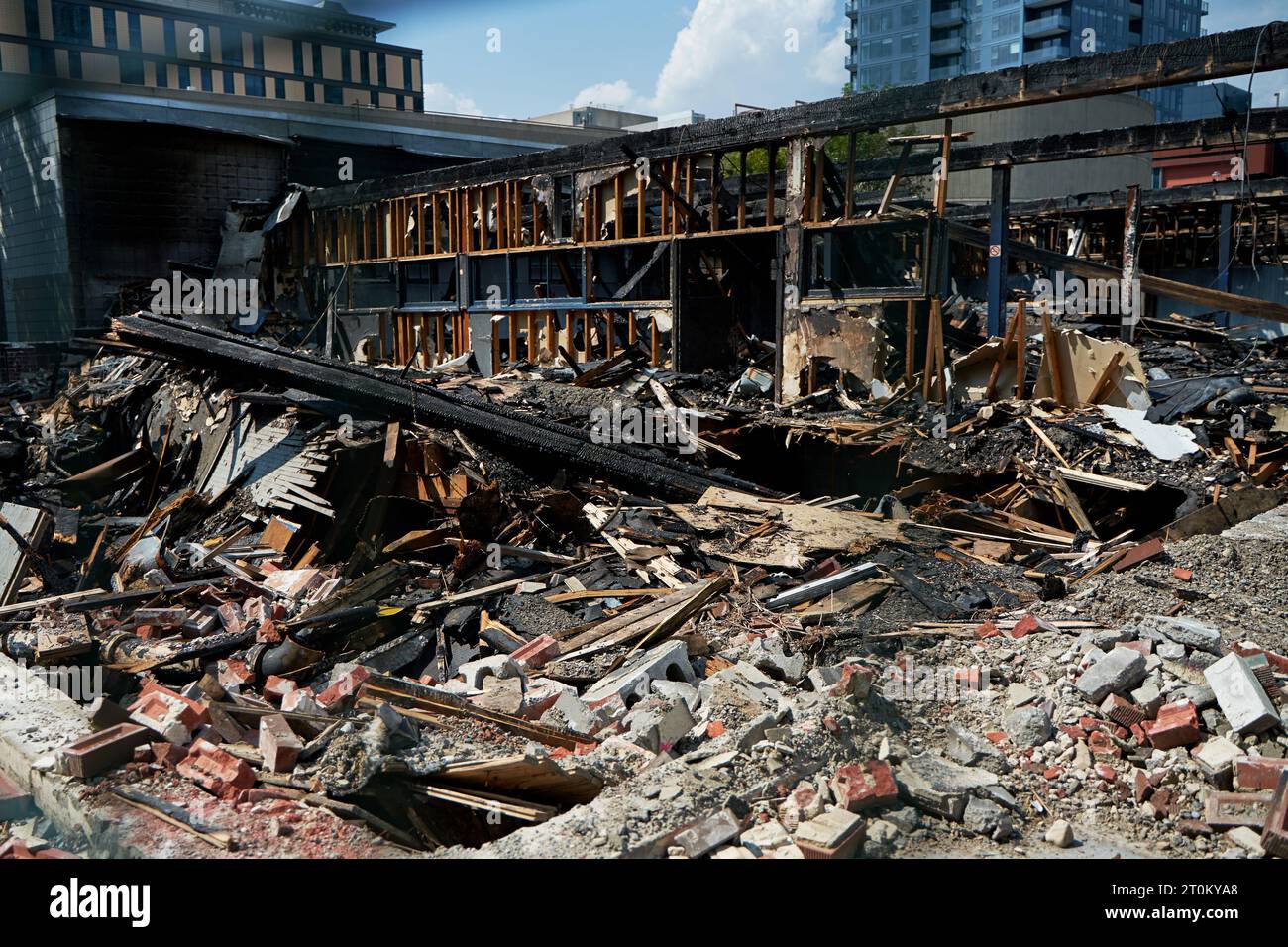 Charred wooden beams hi-res stock photography and images - Alamy