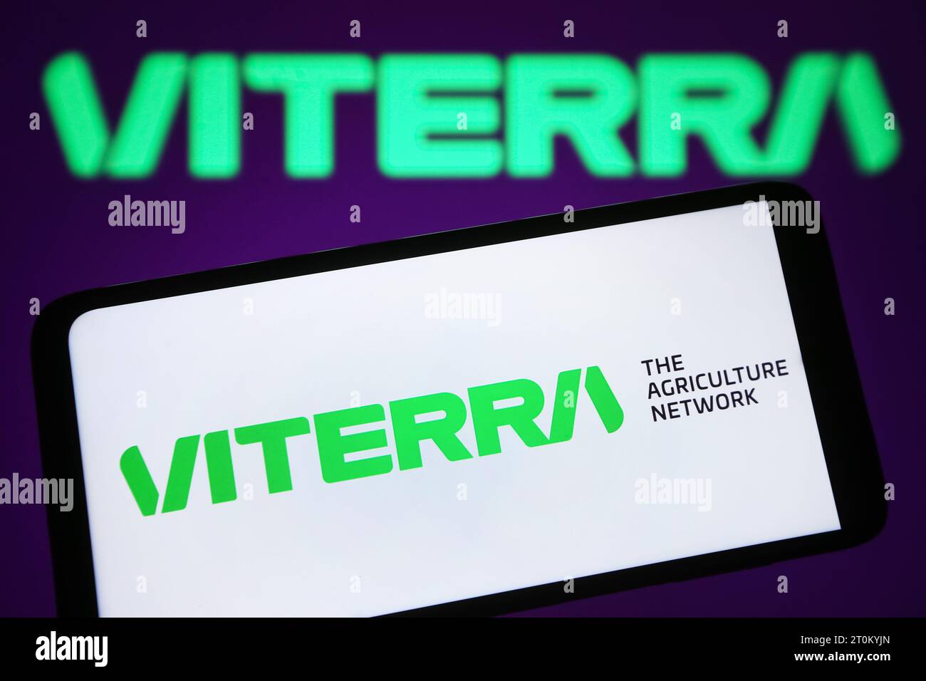 Ukraine. 08th Oct, 2023. In this photo illustration, Viterra logo is ...