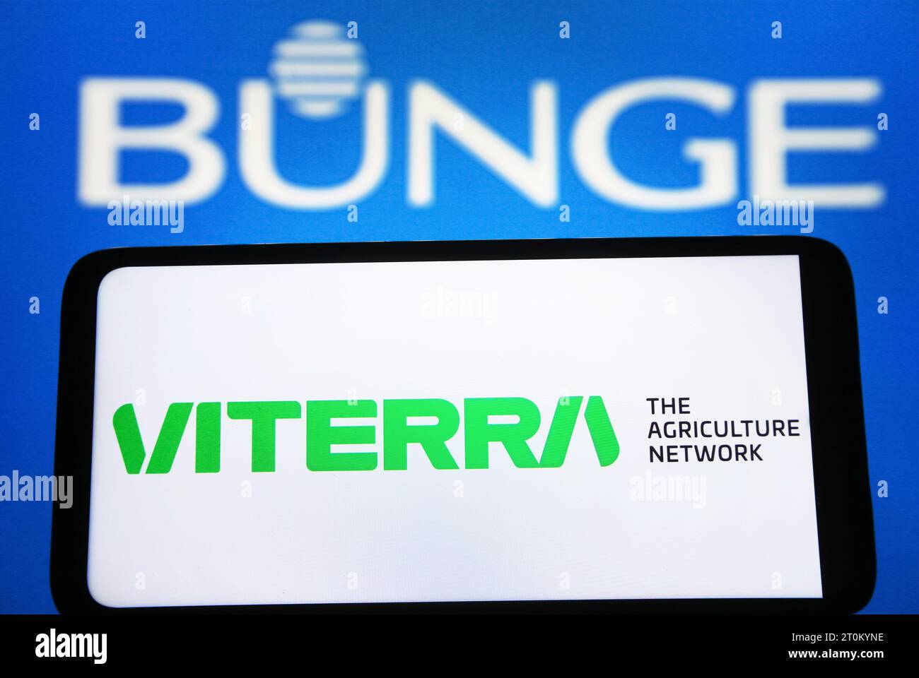 Ukraine. 08th Oct, 2023. In this photo illustration, Viterra logo is ...