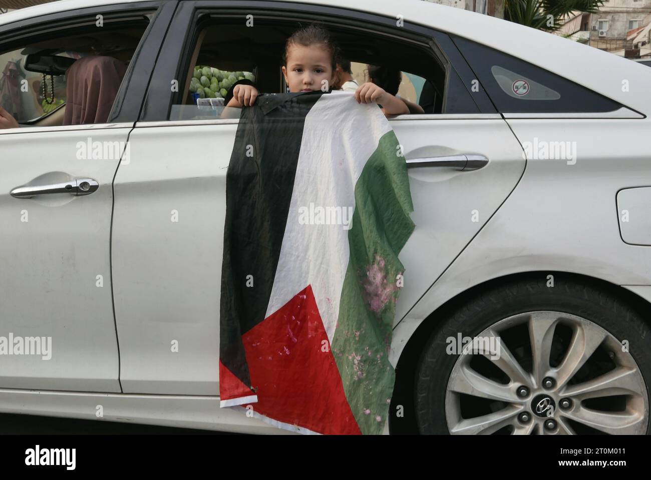 Saida, Lebanon. 07th Oct, 2023. Activists celebrate Hamas' attack to ...