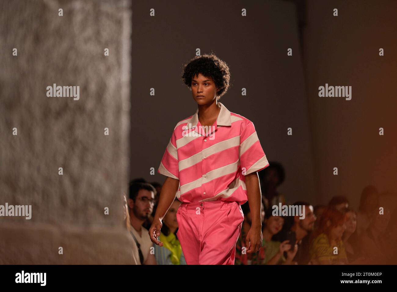 Lisbon, Portugal. 07th Oct, 2023. A model walks the runway during ...