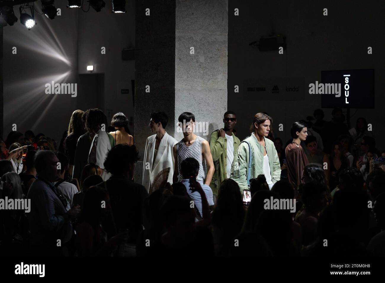 Lisbon, Portugal. 07th Oct, 2023. Models walk the runway during ...