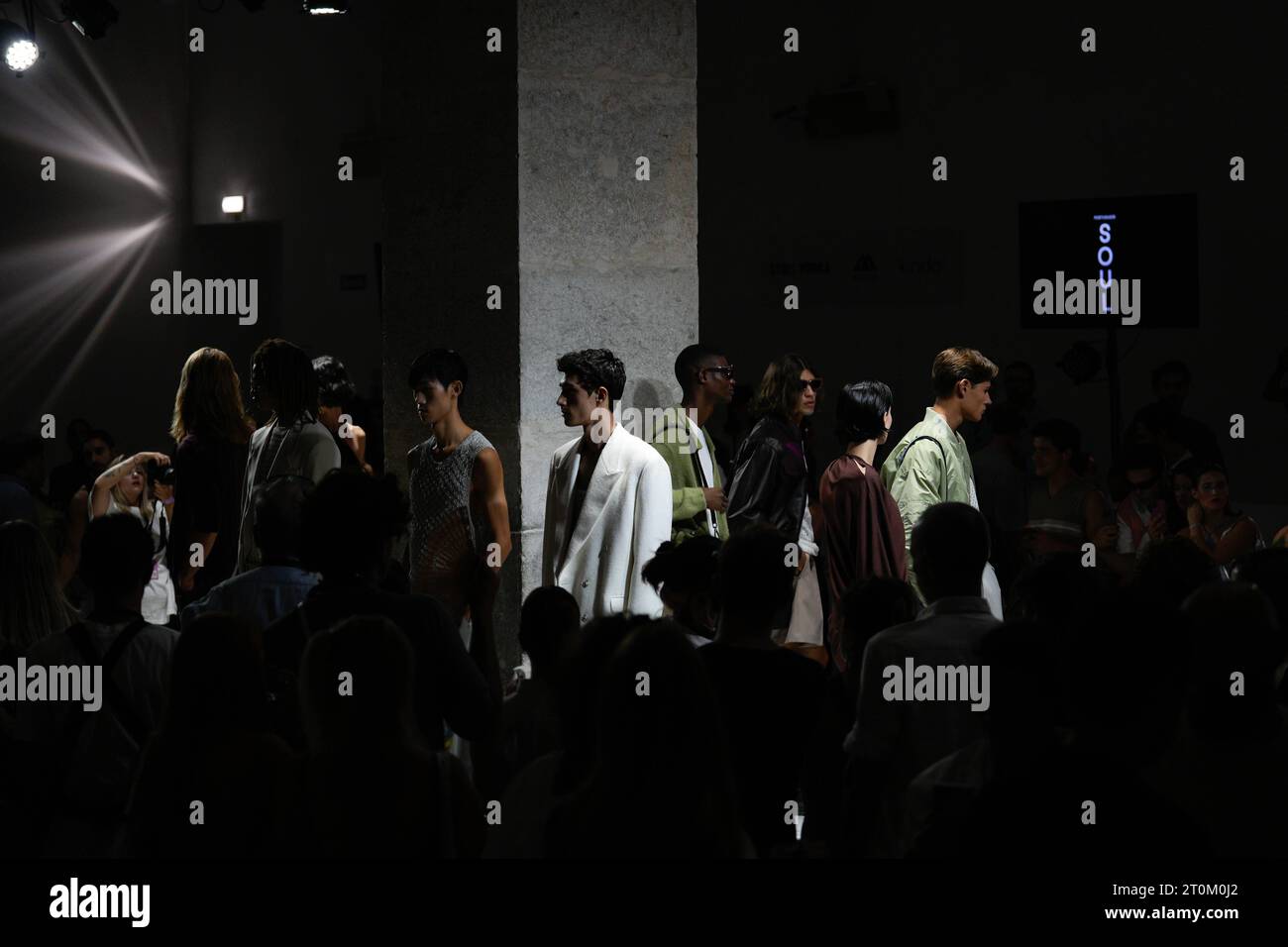 Lisbon, Portugal. 07th Oct, 2023. Models walk the runway during ...