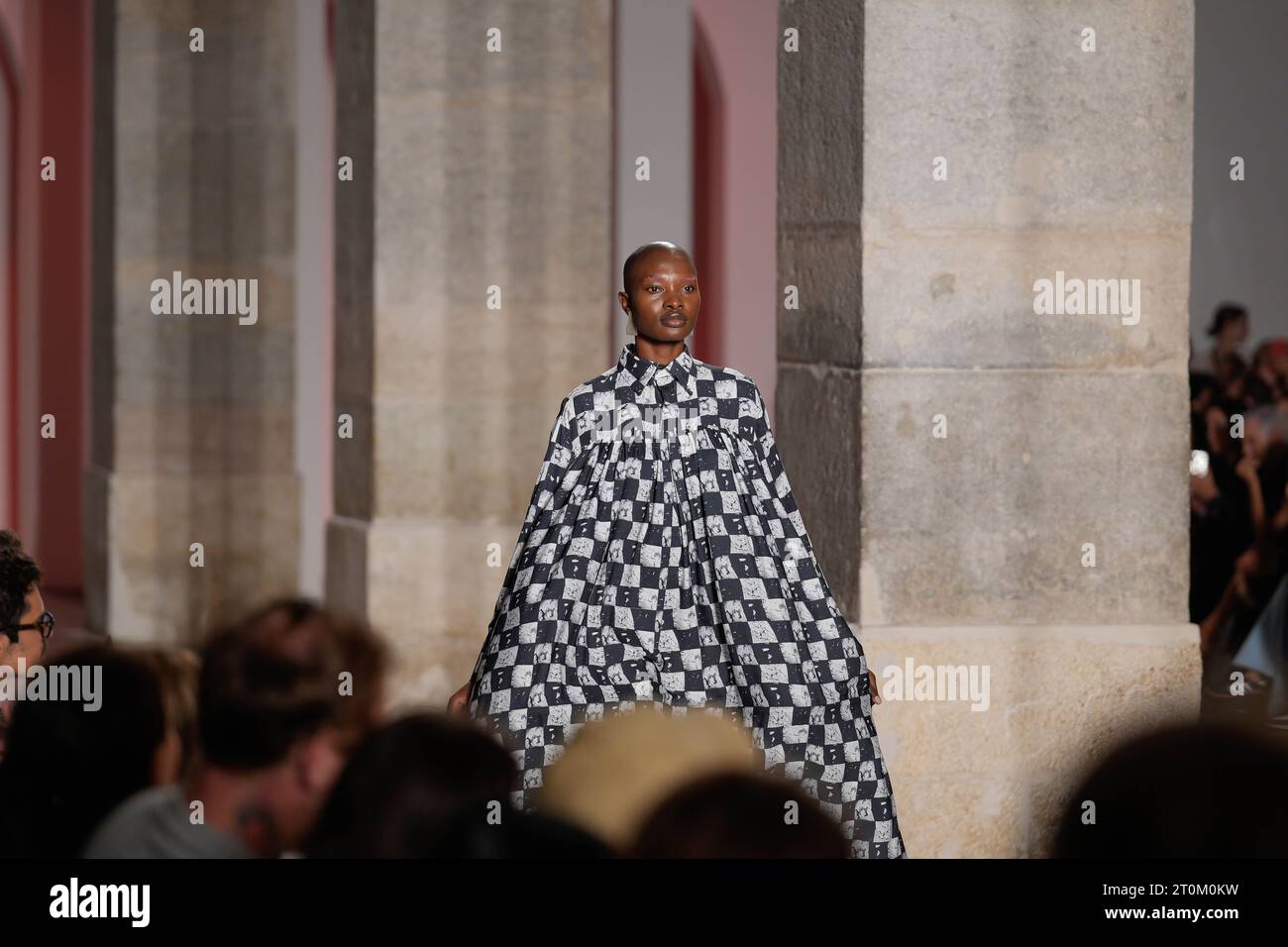 Lisbon, Portugal. 07th Oct, 2023. A model walks the runway during ...