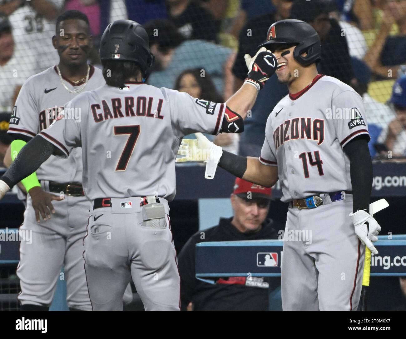 Los Angeles, United States. 07th Oct, 2023. Arizona Diamondbacks right ...