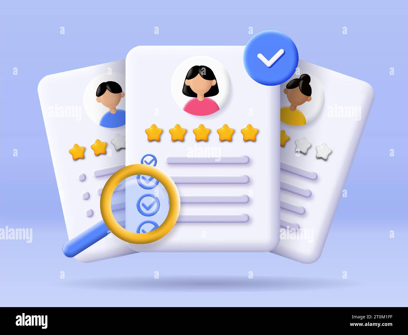 3D resume vector concept Stock Vector Image & Art - Alamy