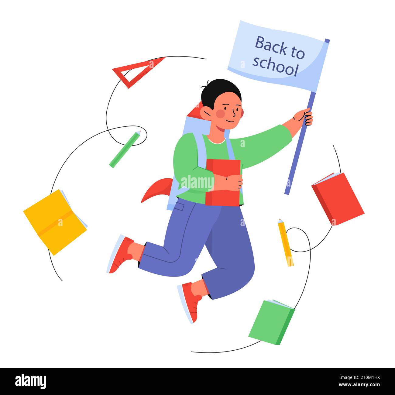 Schoolboy look Stock Vector Images - Alamy