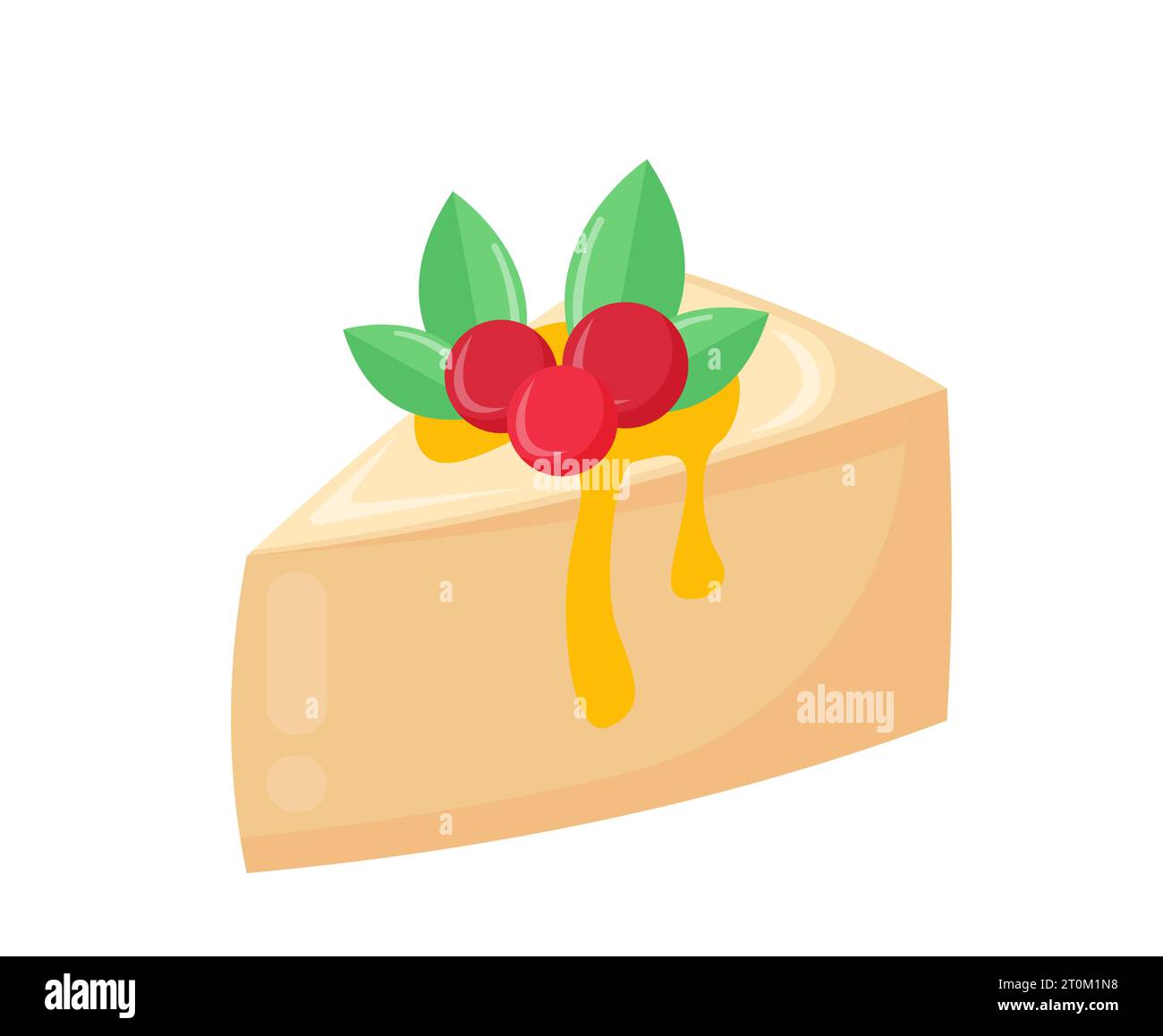 Pancake caramel cake in Stock Vector Images - Alamy