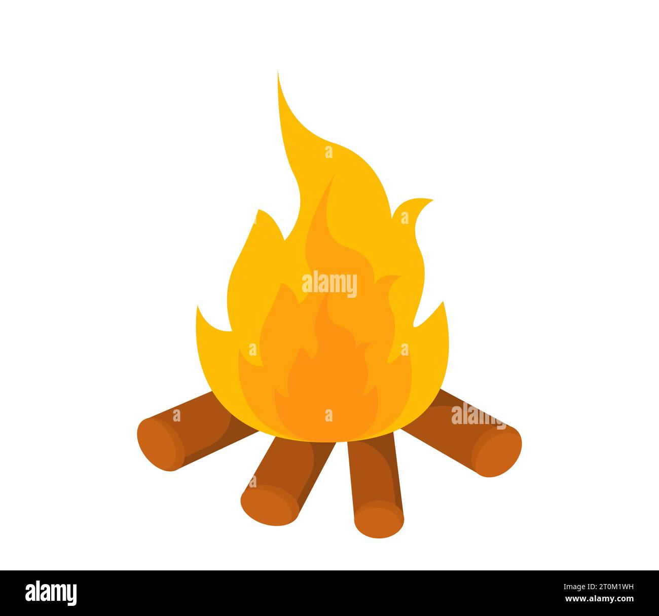 Bonfire flame equipment camping Cut Out Stock Images & Pictures - Alamy