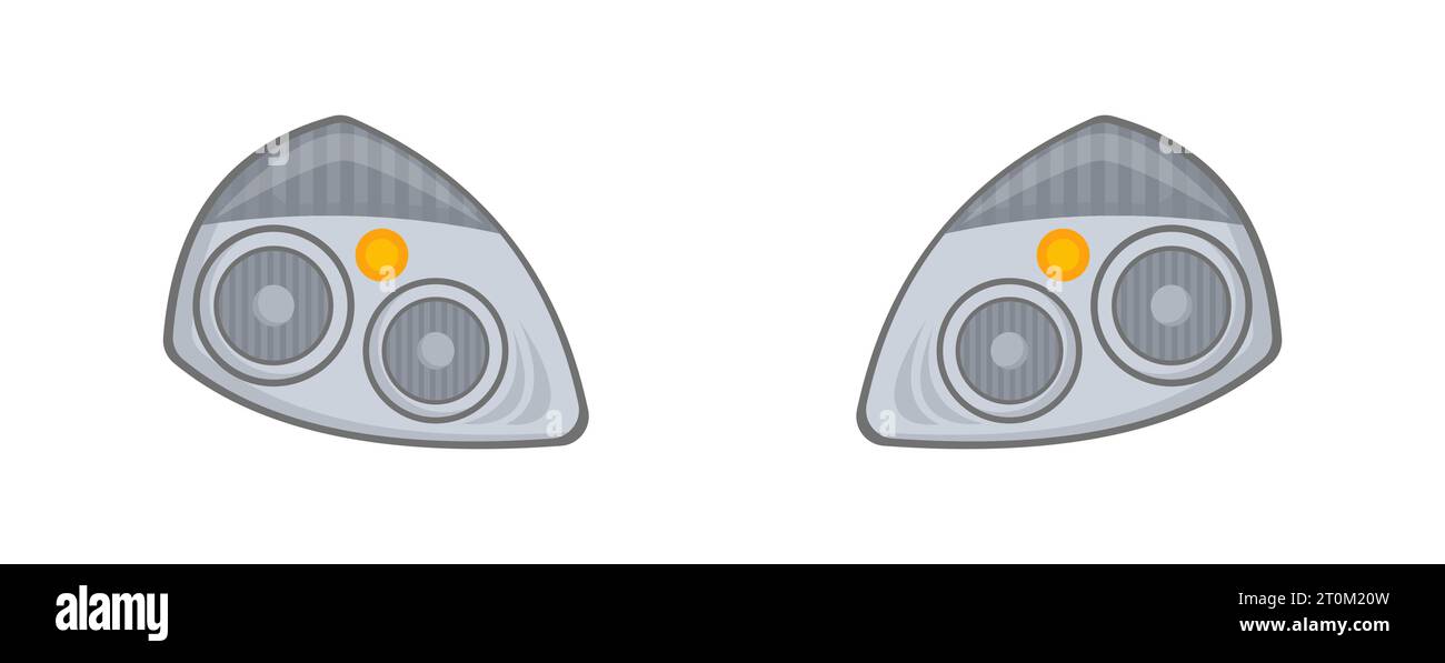 Car headlights vector concept Stock Vector Image & Art - Alamy