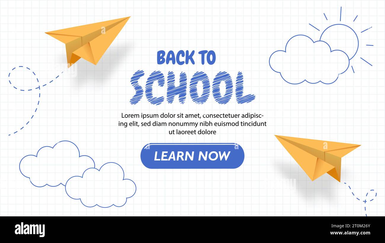 White paper planes flying Stock Vector Images - Alamy