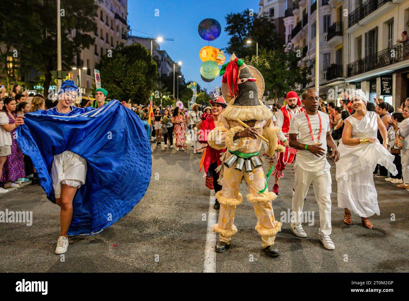 Madrid, Spain. 07th Oct, 2023. Artists representing the Cuban ...