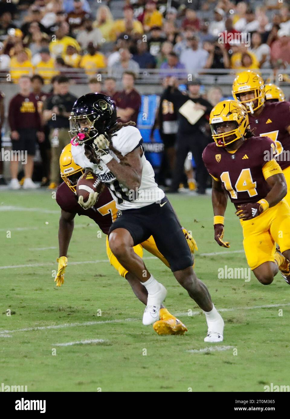 Tempe, Arizona, USA. 7th Oct, 2023. Colorado Buffaloes wide receiver ...