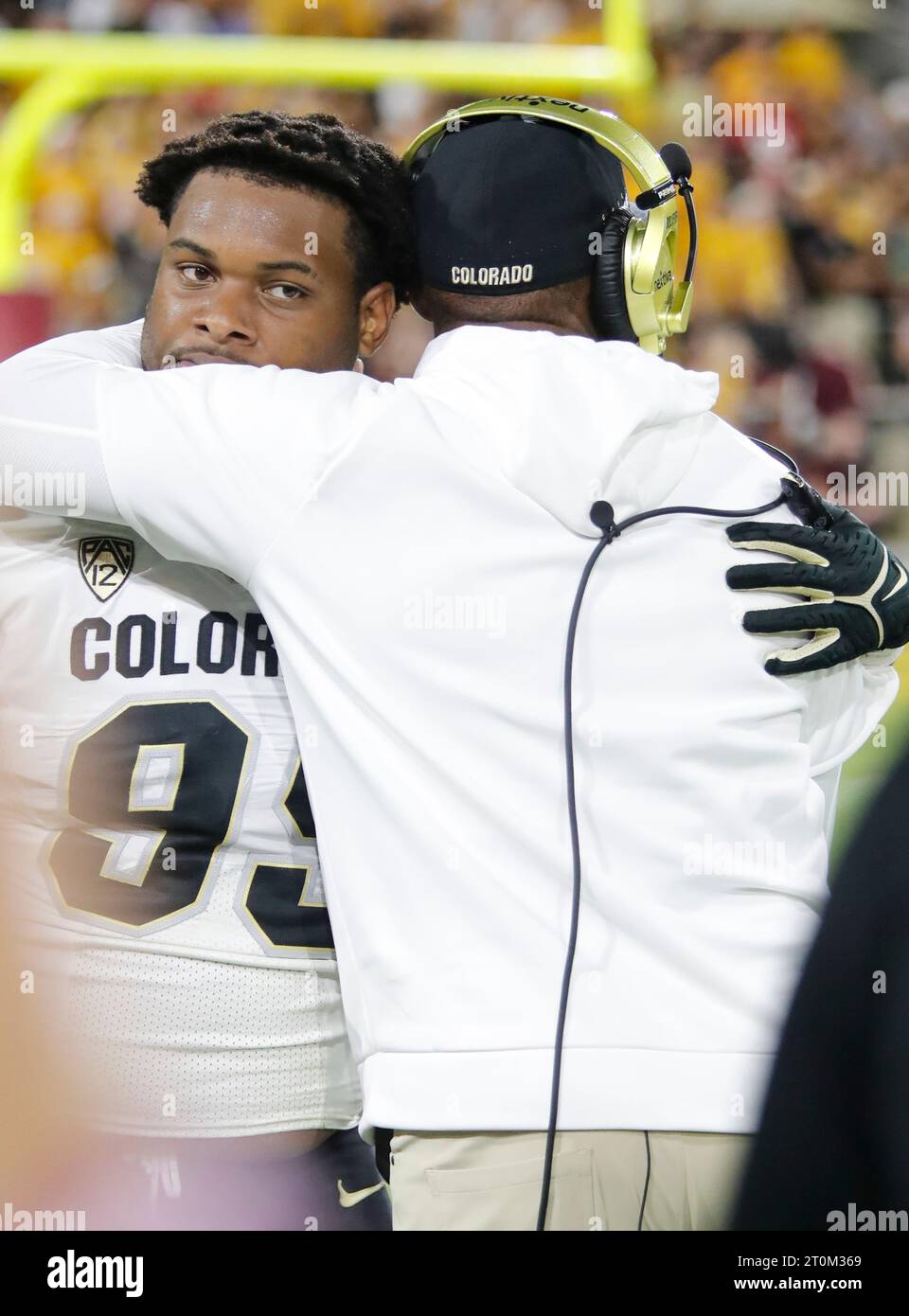 Tempe, Arizona, USA. 7th Oct, 2023. Colorado Buffaloes defensive ...