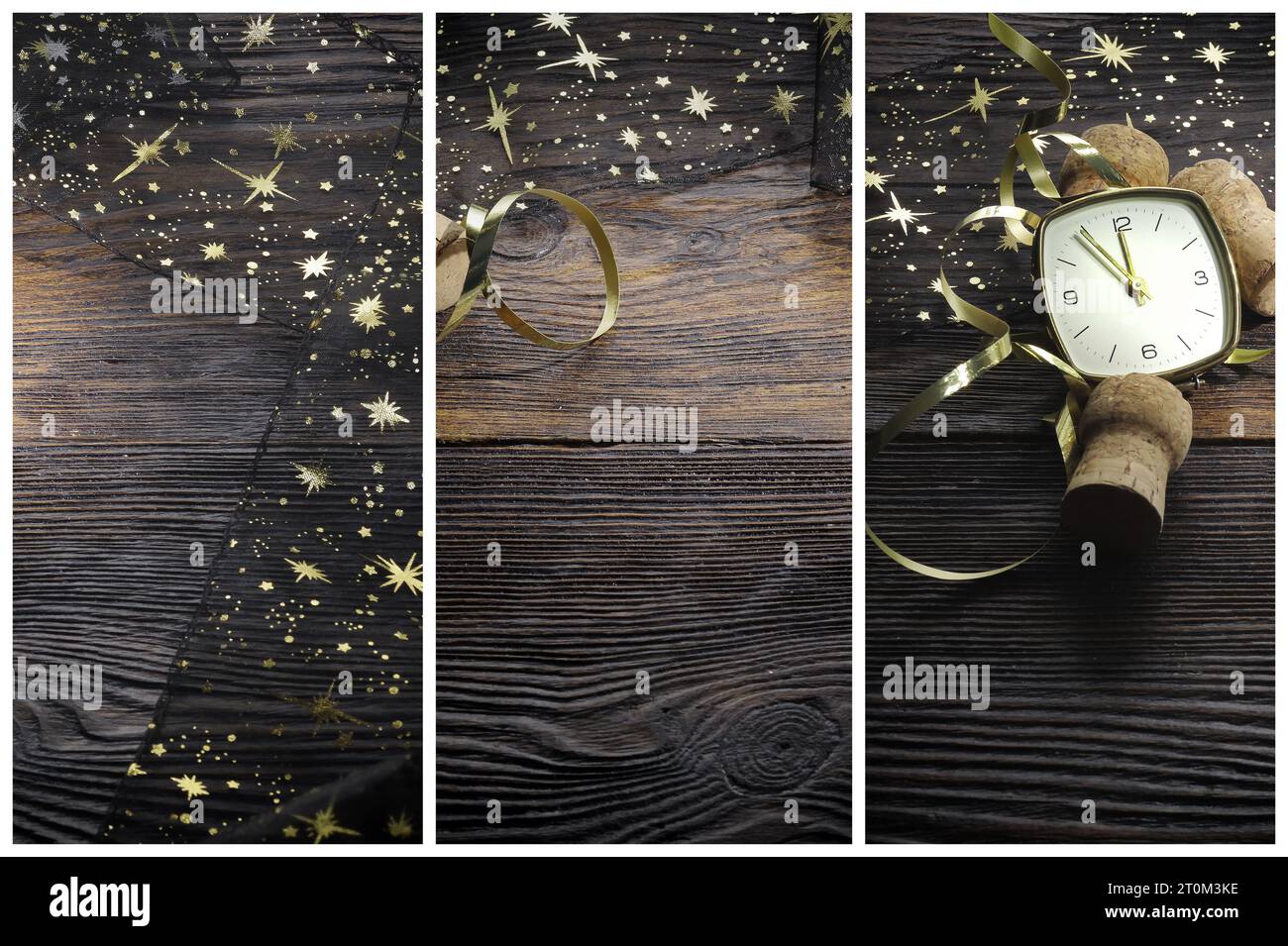 New Year concept, clock near to the midnight of 2024, bokeh background Stock Photo - Alamy