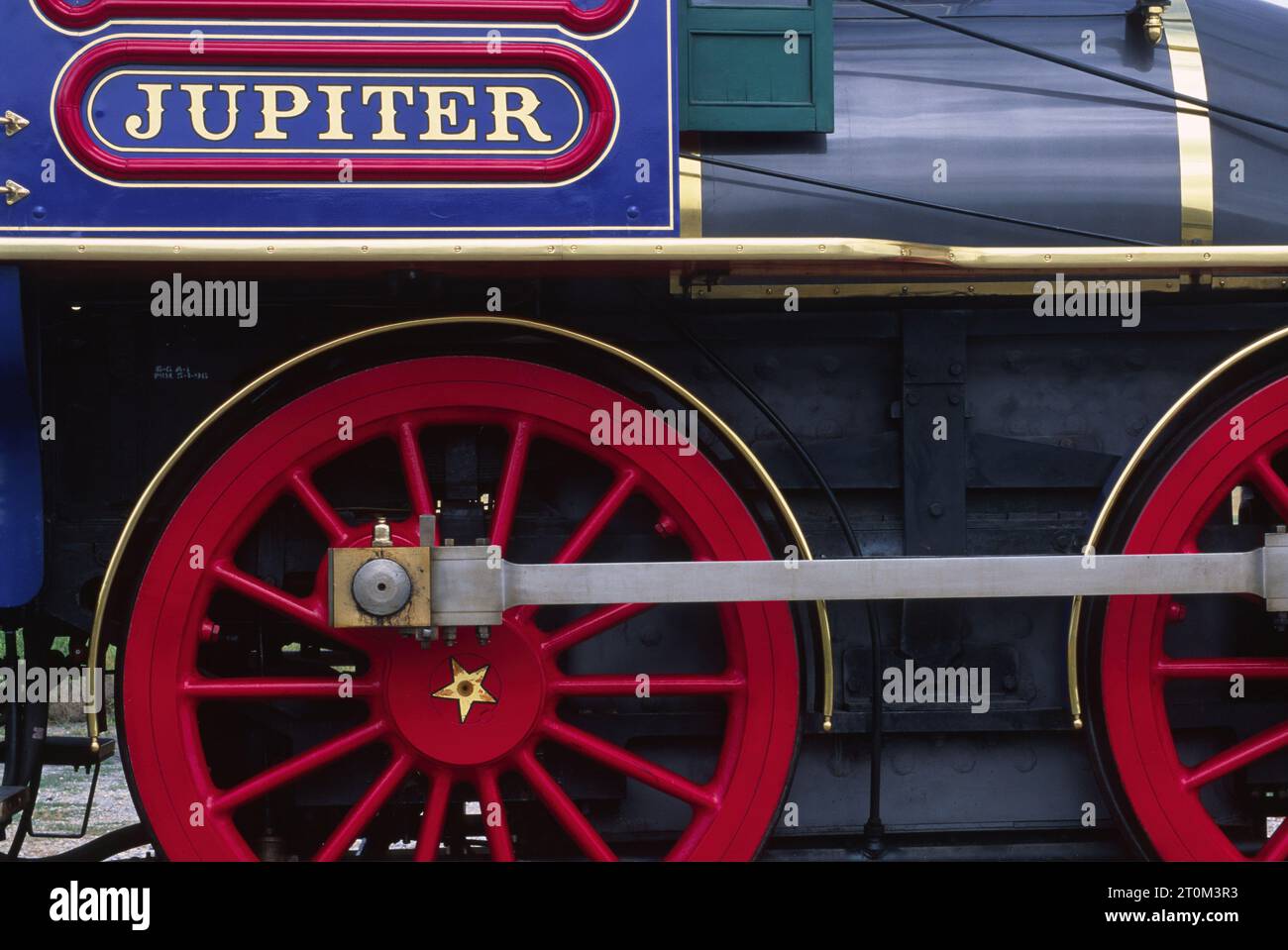 Steam engine Jupiter, Golden Spike National Historic Site, Utah Stock ...