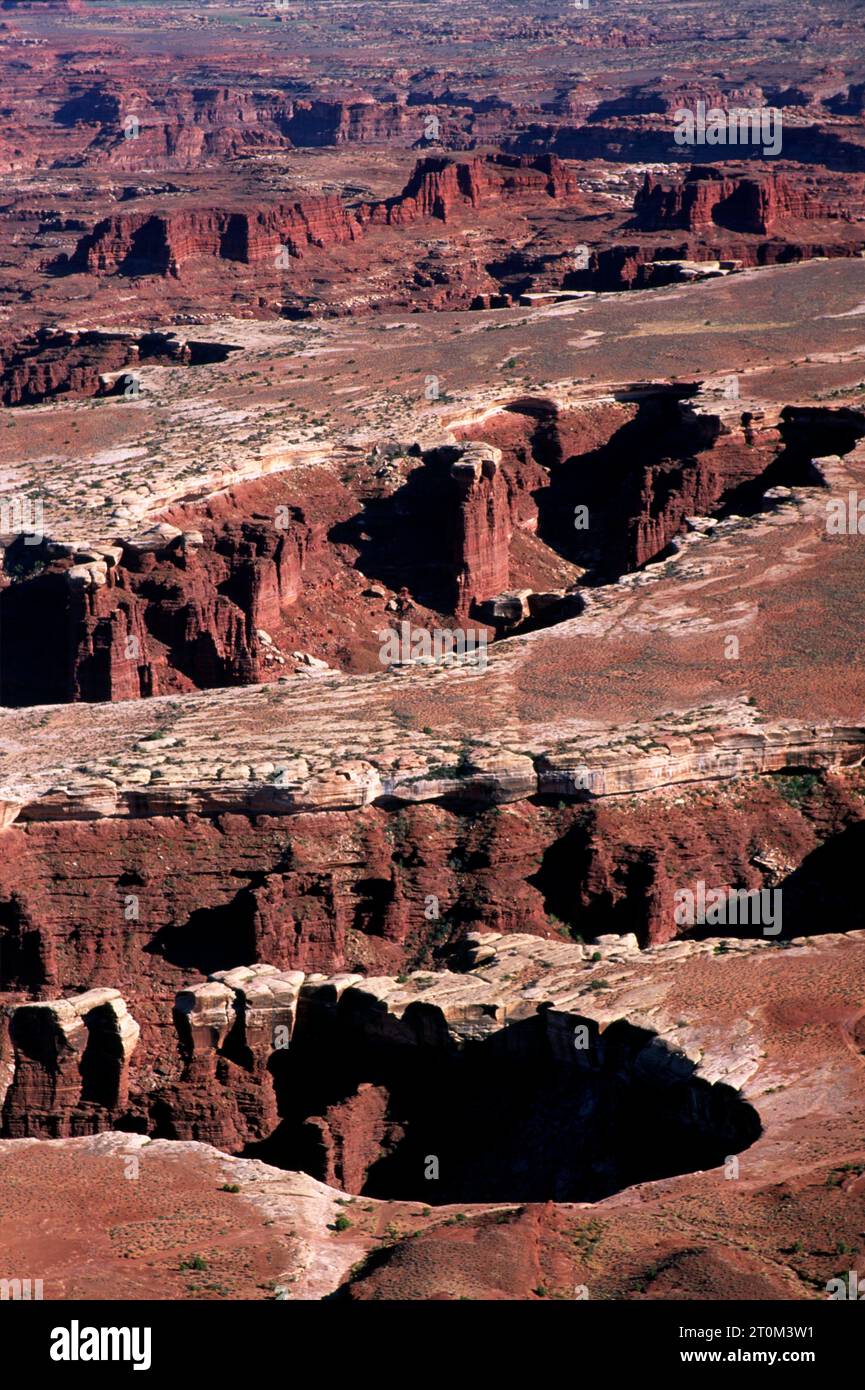 Grand View Point Overlook, Canyonlands National Park, Utah Stock Photo ...