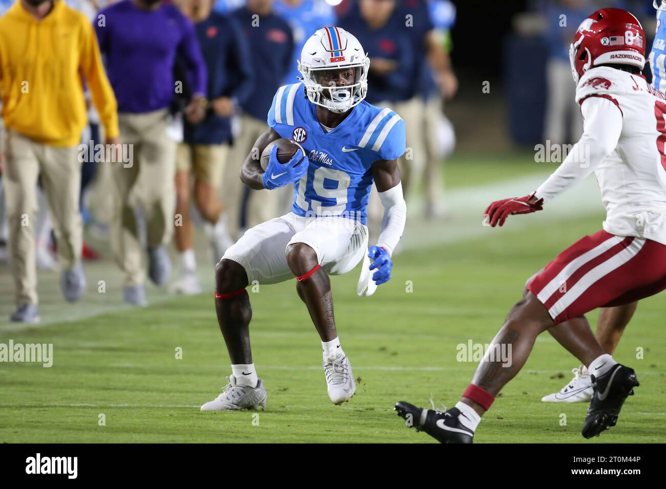 OXFORD, MS - OCTOBER 07: Ole Miss Rebels wide receiver Dayton Wade (19 ...