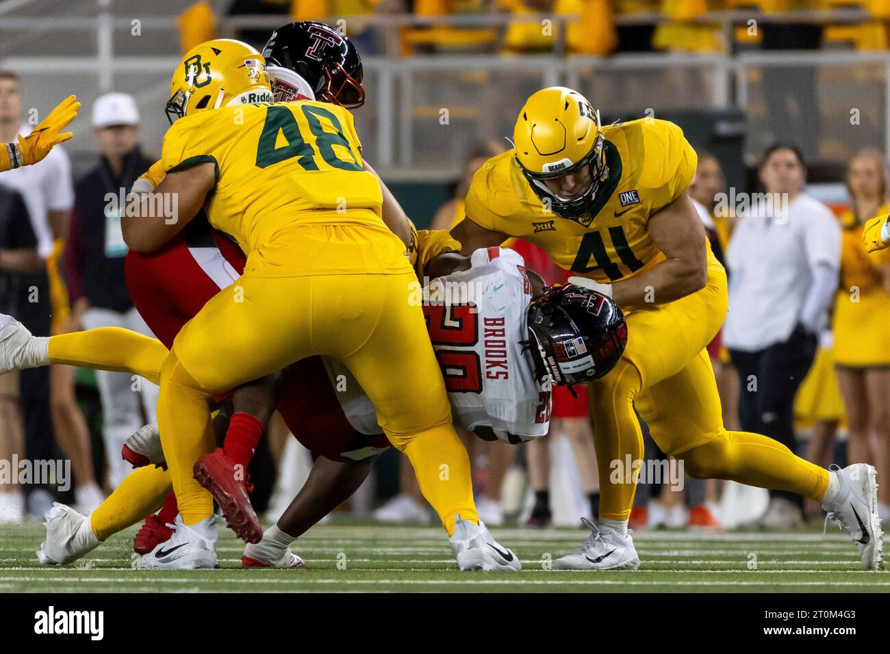 WACO, TX - OCTOBER 07: Texas Tech Red Raiders running back Tahj Brooks ...