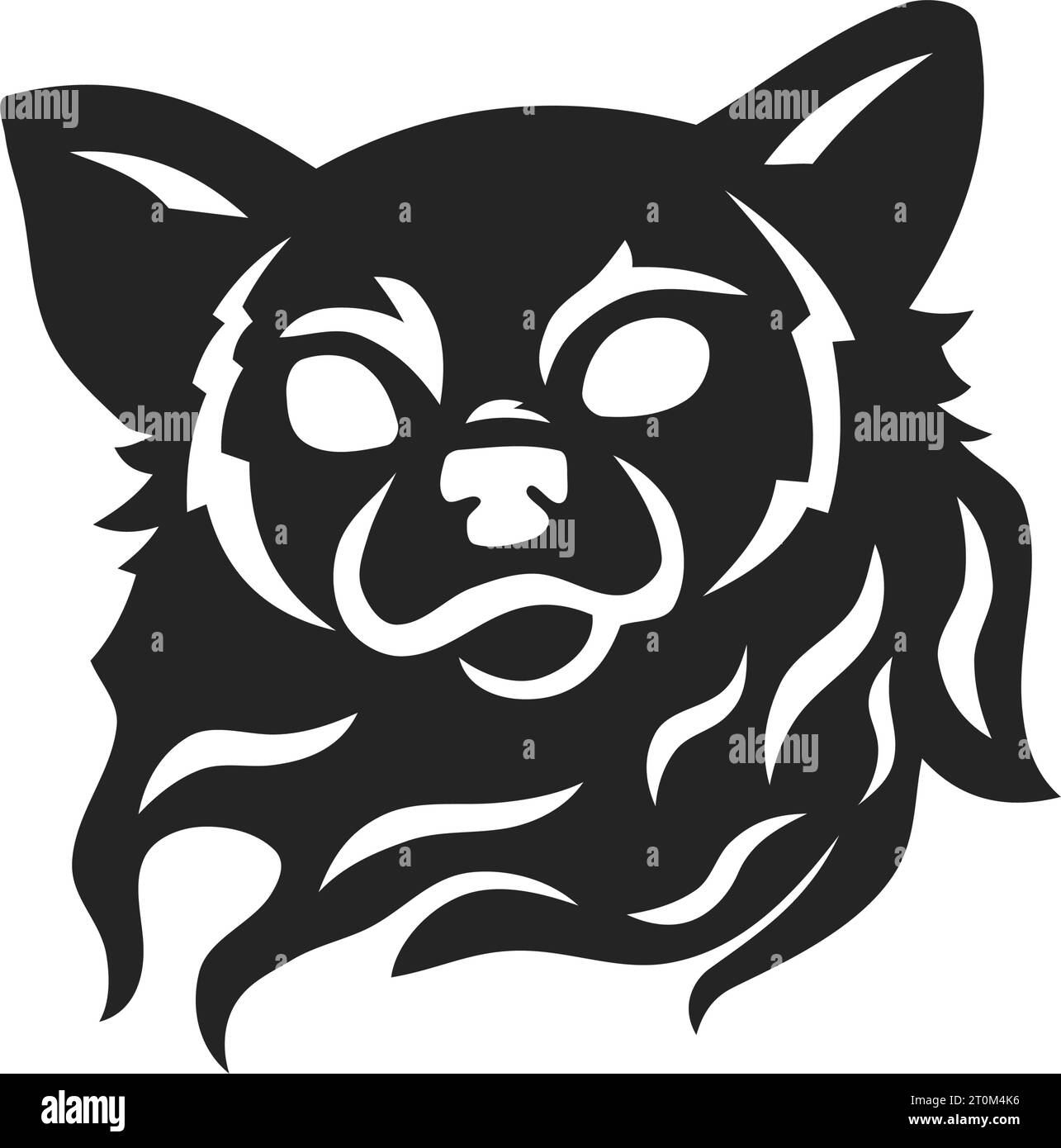chihuahua logo template Isolated. Brand Identity. Icon Abstract Vector ...