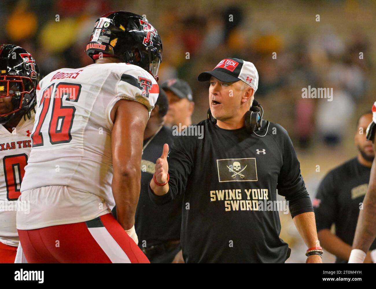 October 7 2023: Texas Tech Red Raiders offensive lineman Caleb Rogers ...