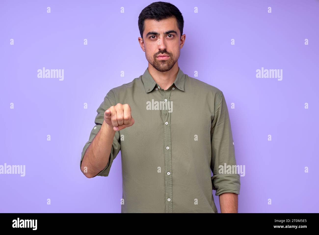 serious handsome man showing letter J j with fingers .the Alphabet in ...