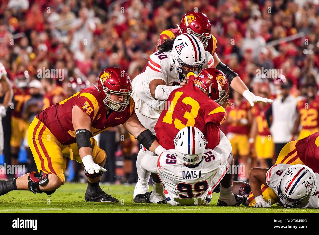 Los Angeles, CA. 7th Oct, 2023. USC Trojans quarterback Caleb Williams ...