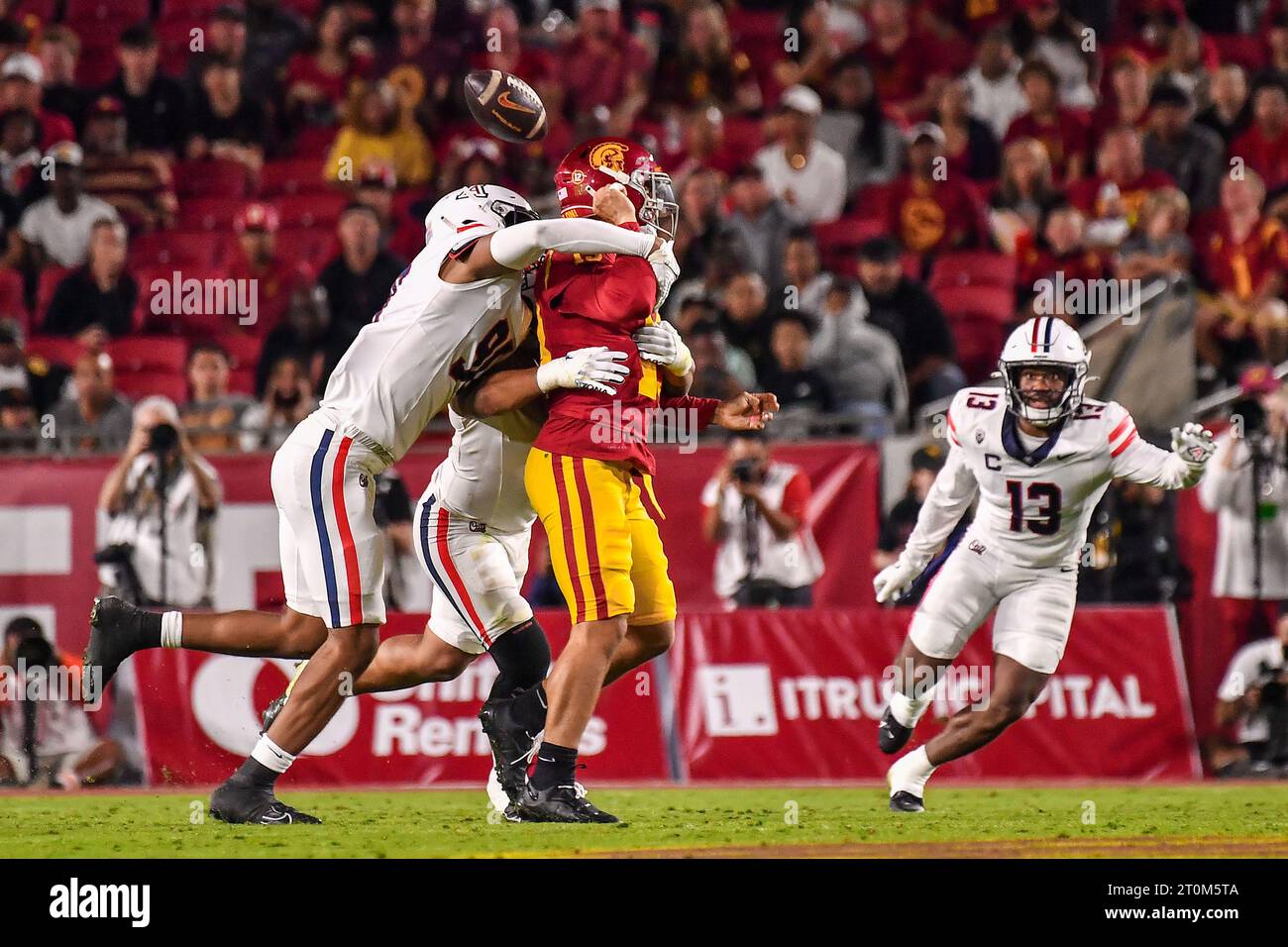 Los Angeles, CA. 7th Oct, 2023. USC Trojans quarterback Caleb Williams ...