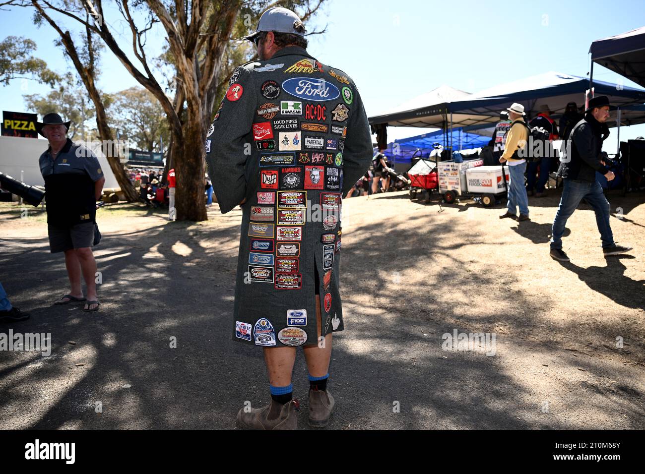 Bathurst, Australia. 08th Oct, 2023. Racegoers are seen during ...