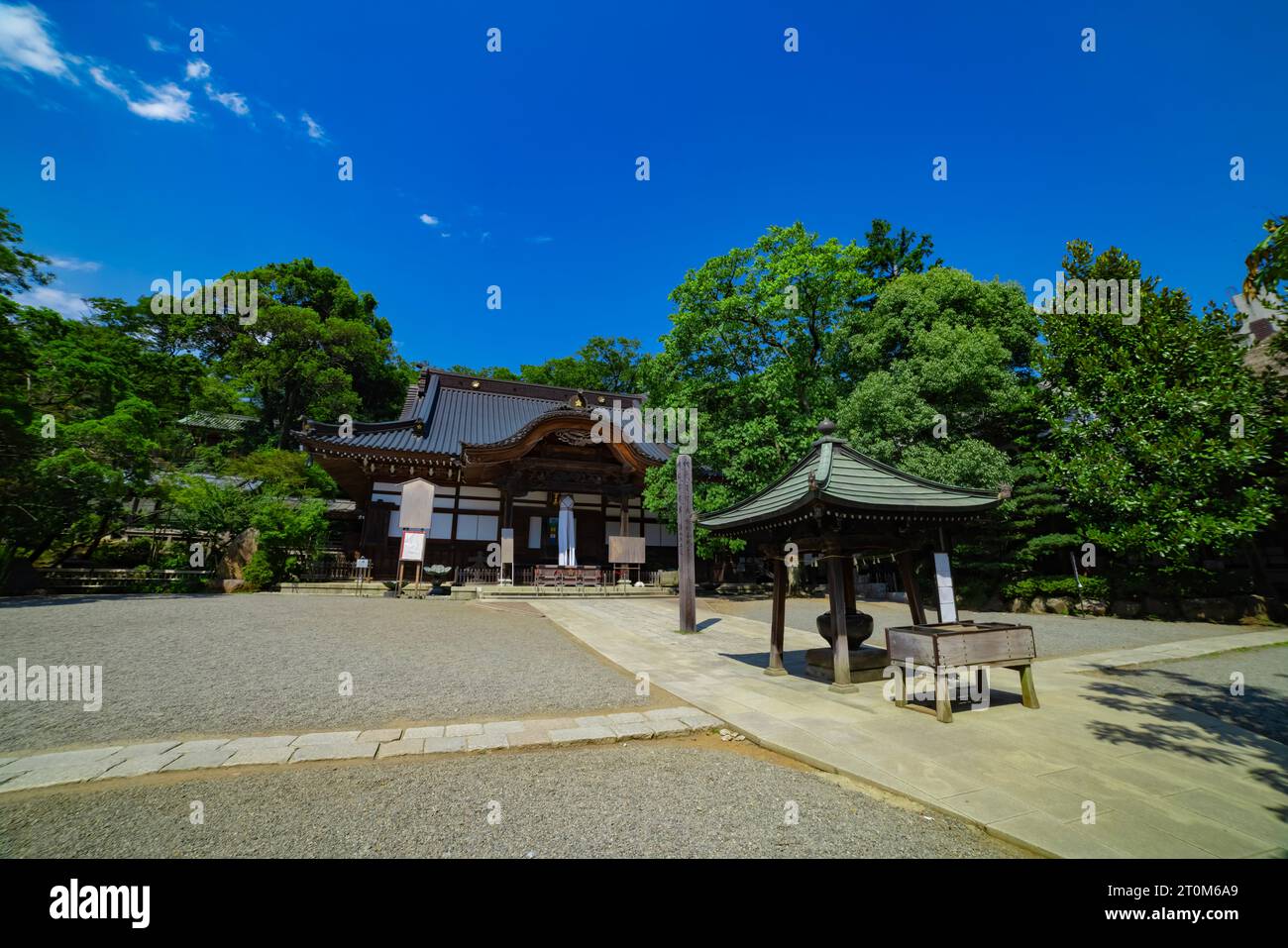A Japanese traditional temple JINDAIJI at the old fashioned street in ...