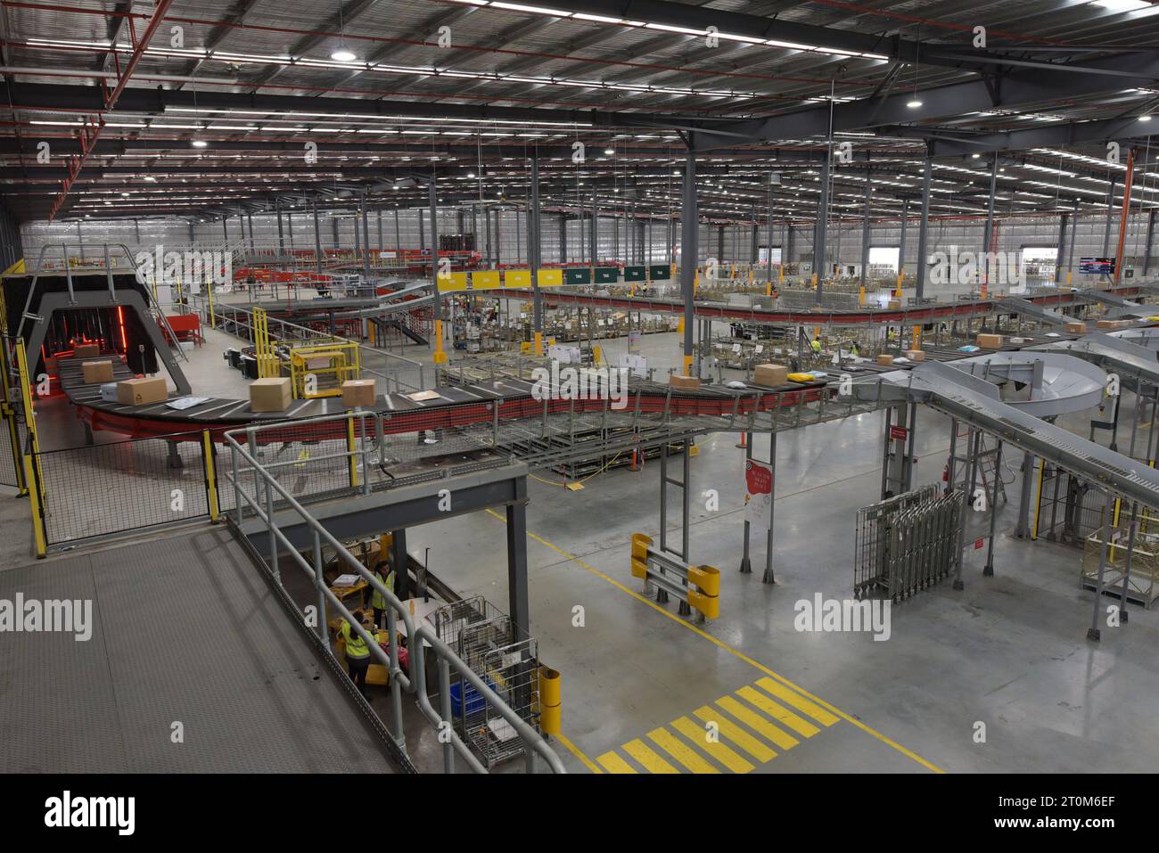 Workers of Australia post busy in their routine work in Sunshine West ...