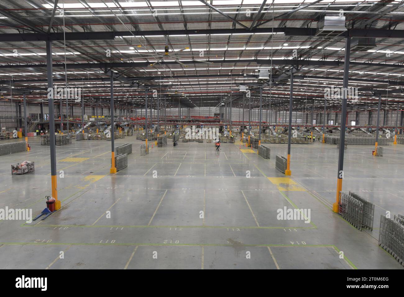 Workers of Australia post busy in their routine work in Sunshine West ...
