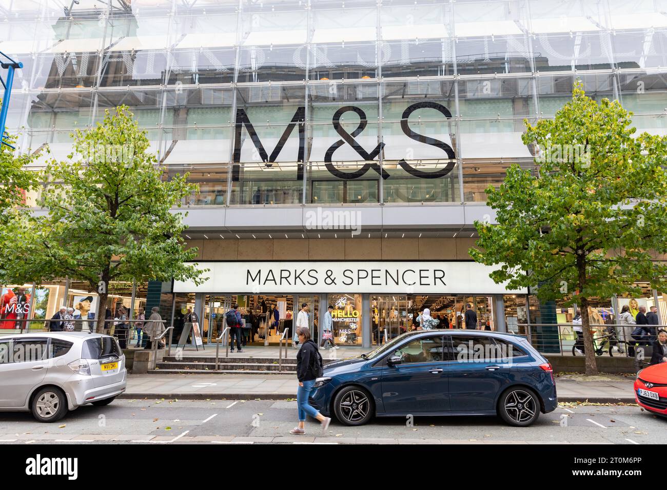 Marks and Spencer M&S department store in Manchester City centre ...