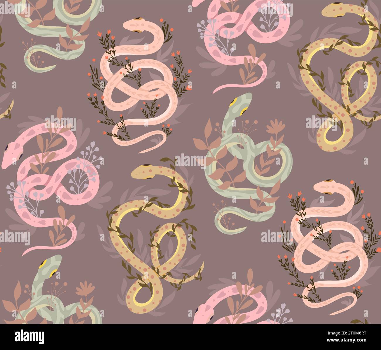 Curled snakes Stock Vector Images - Alamy
