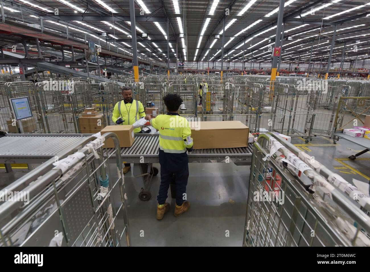 Melbourne, Victoria, Australia. 8th Oct, 2023. Workers of Australia ...