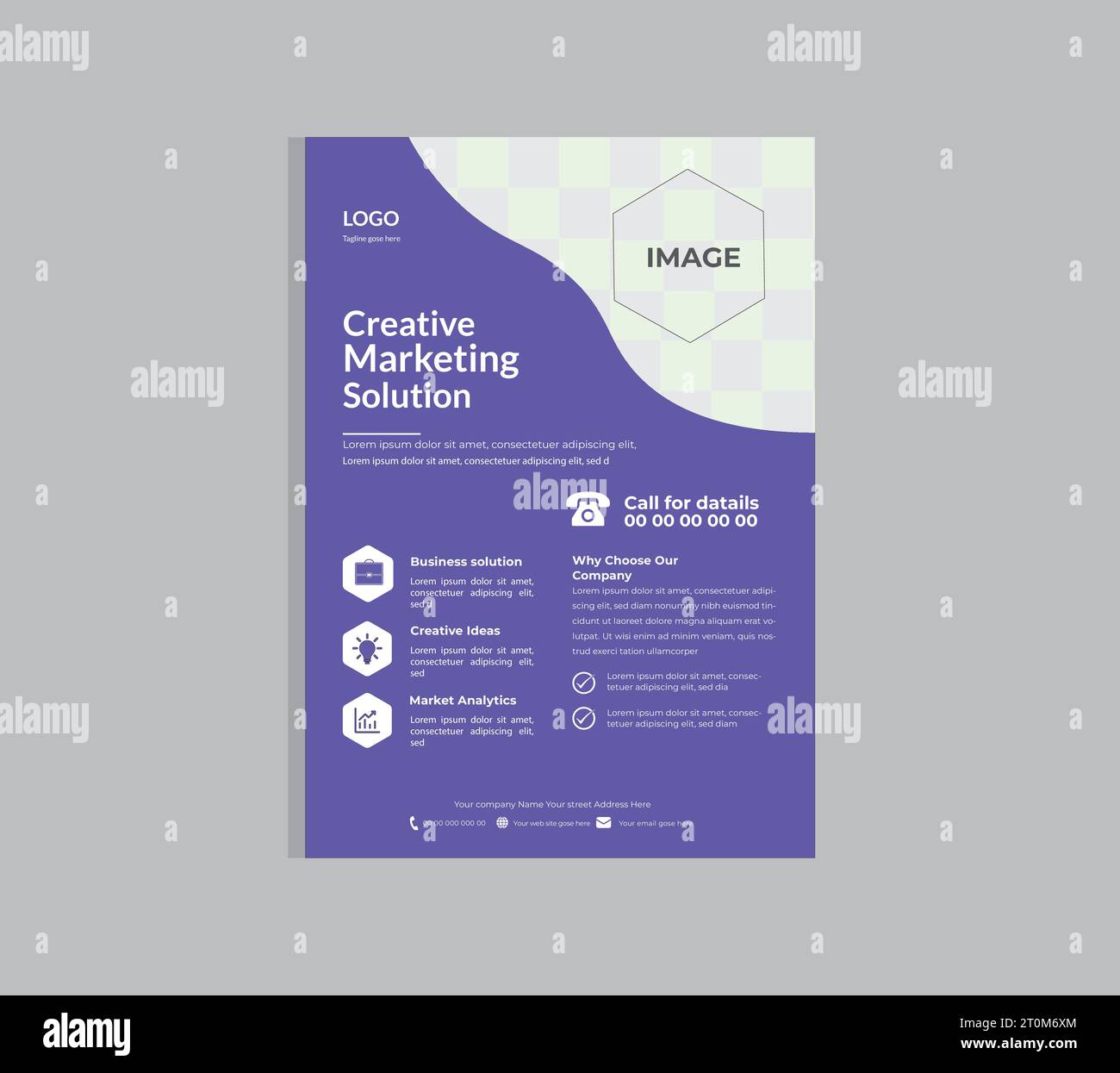 Creative marketing flyer hi-res stock photography and images - Alamy