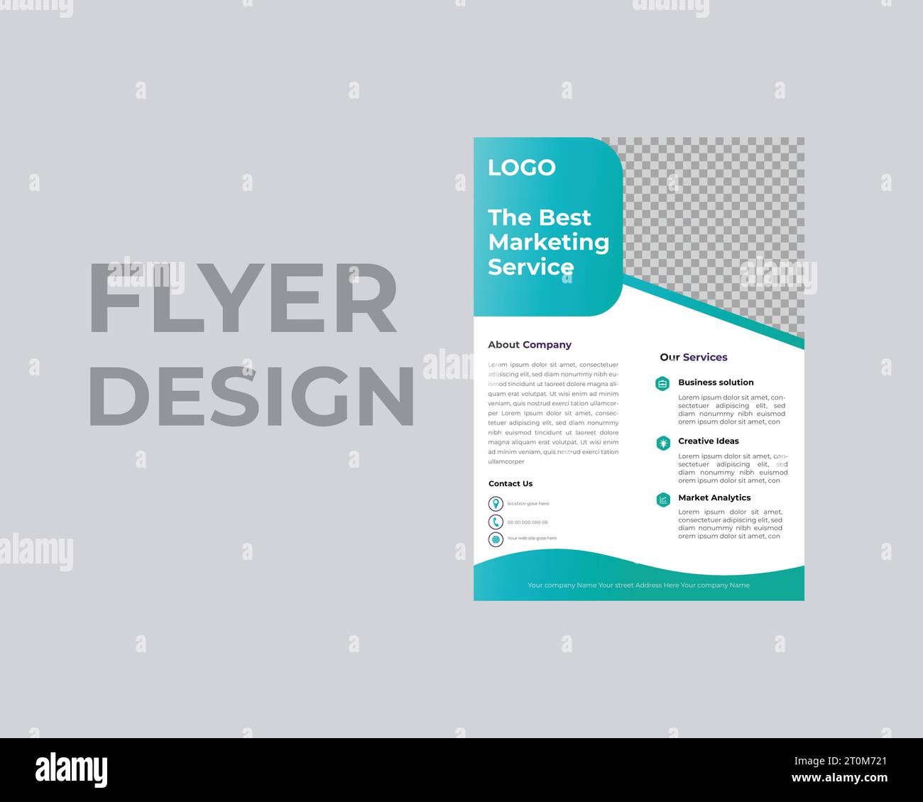 Creative marketing flyer hi-res stock photography and images - Alamy