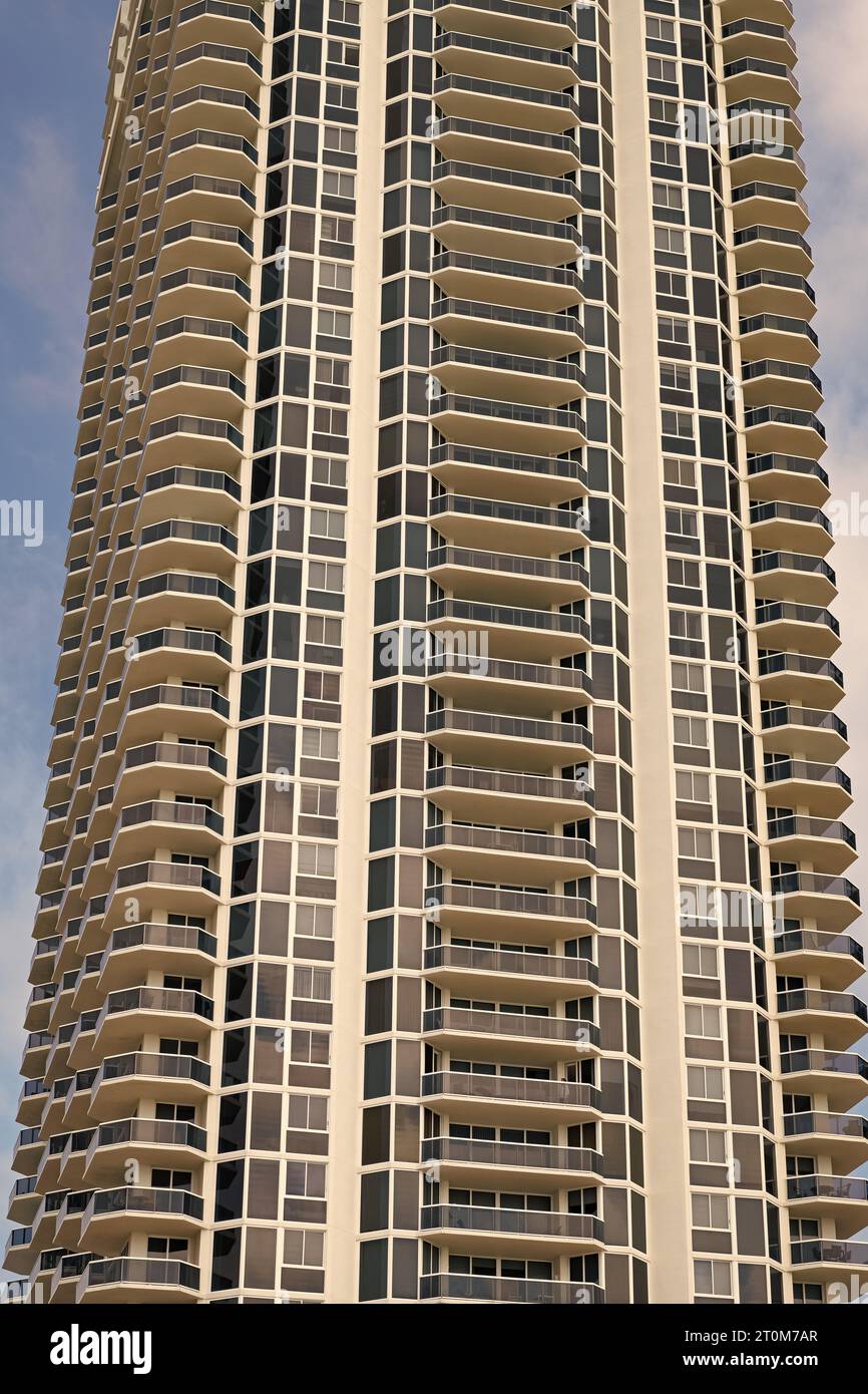 skyscraper architectural multistory building in miami downtown Stock ...