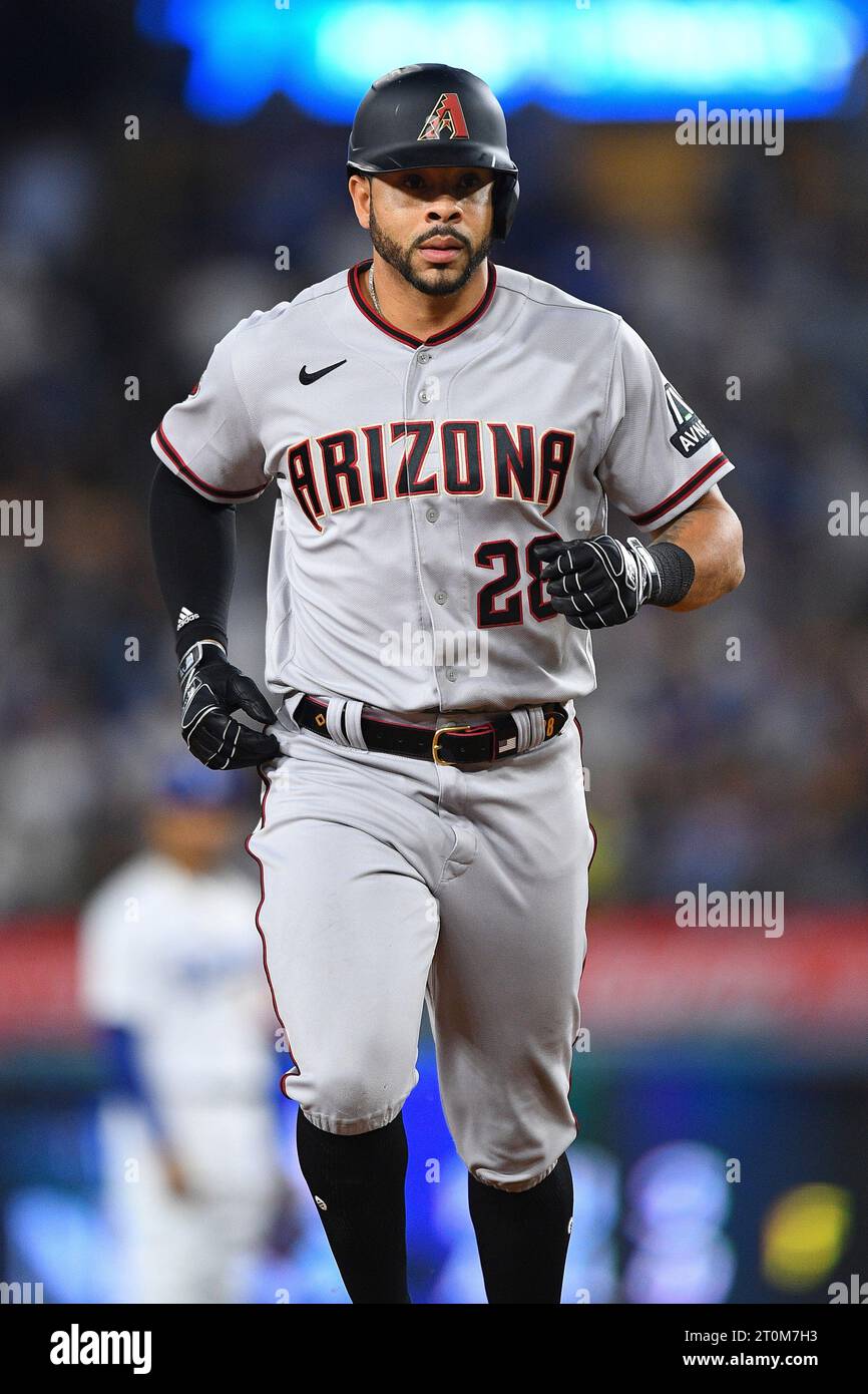 LOS ANGELES, CA - OCTOBER 07: Arizona Diamondbacks designated hitter ...