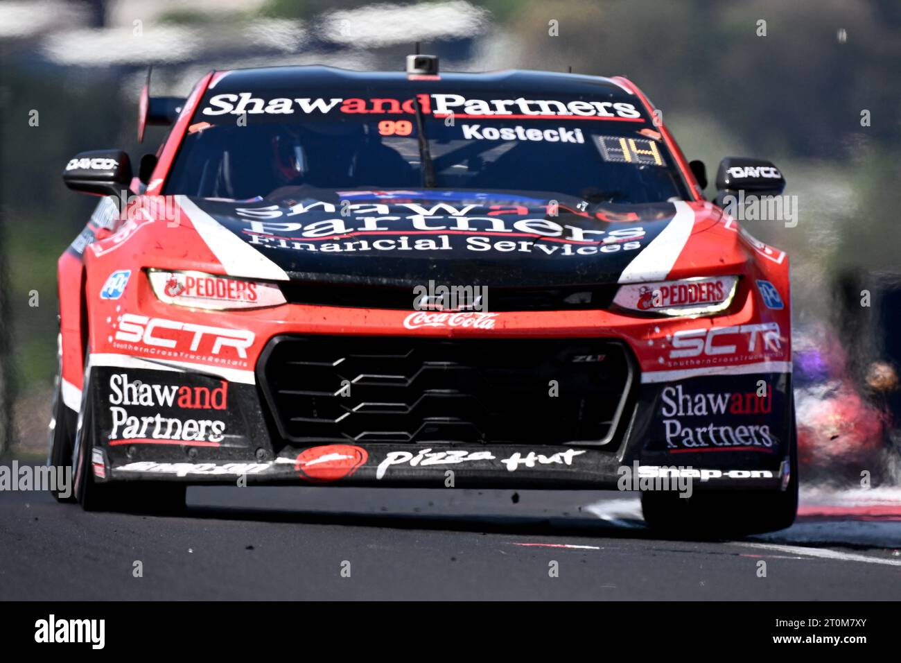 Bathurst, Australia. 08th Oct, 2023. Brodie Kostecki drives the Coca ...