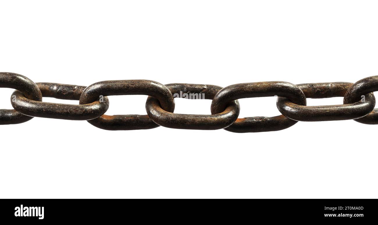 An old chain with a transparent background Stock Photo - Alamy