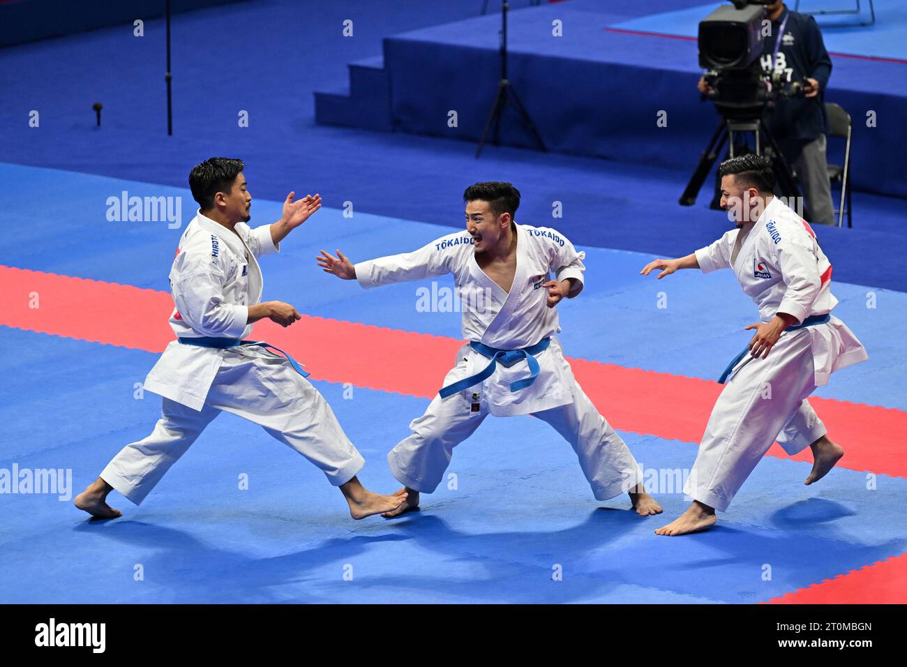 Hangzhou, China's Zhejiang Province. 8th Oct, 2023. Team Japan compete ...