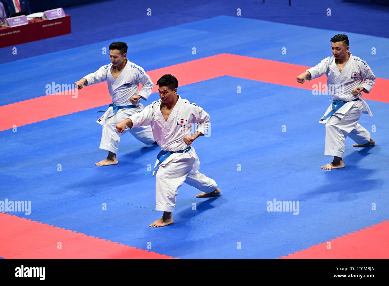 Hangzhou, China's Zhejiang Province. 8th Oct, 2023. Team Japan compete ...