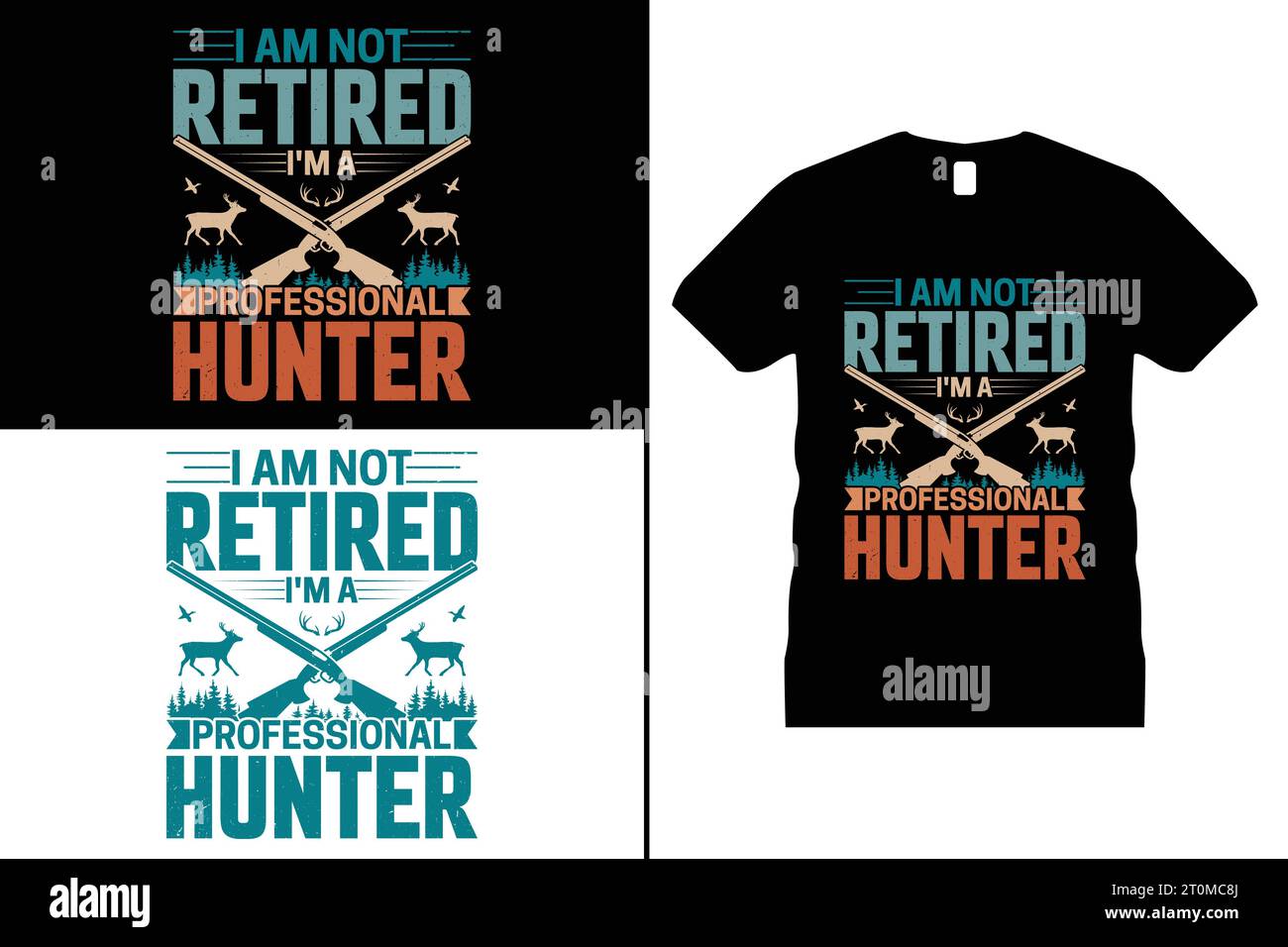 Funny Hunting Tshirt Design Deer Animal Gifts Black Shirts for Men ...