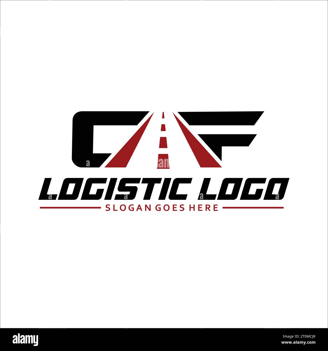 Road and Logistic Transportation Logo Vector Illustration Stock Vector ...