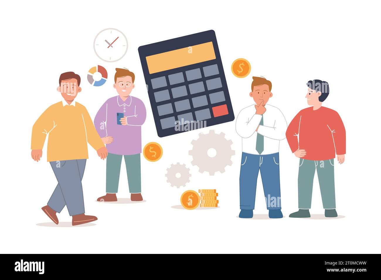 Accounting cartoon hi-res stock photography and images - Alamy