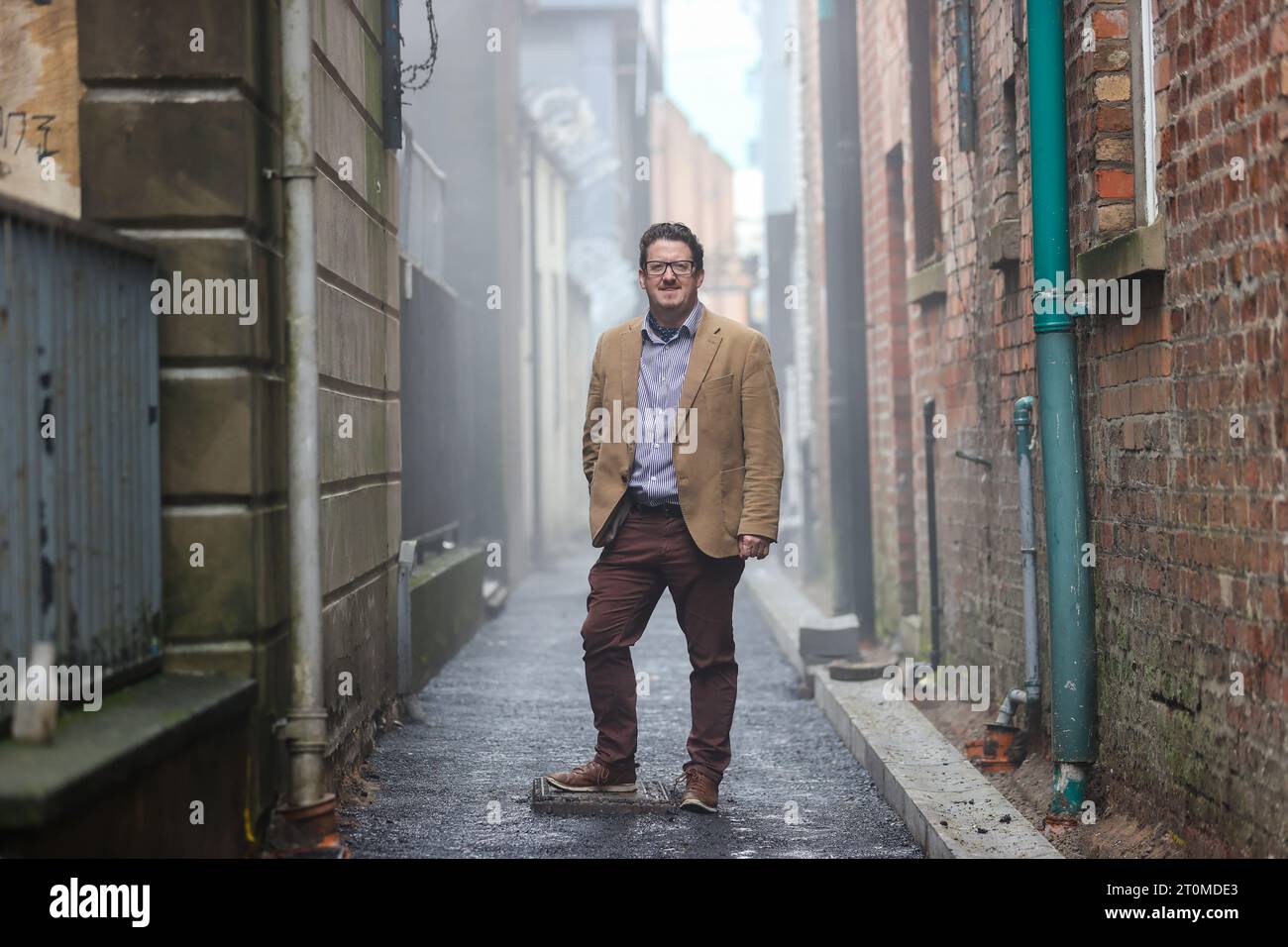 Historian Sean Napier from 1798 Walking Tour, at Sugarhouse Entry off ...