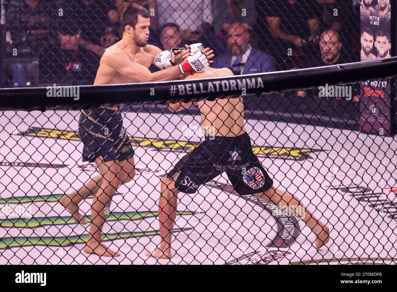San Diego, USA. October 7, 2023: (L-R) Lightweight Champion Usman ...