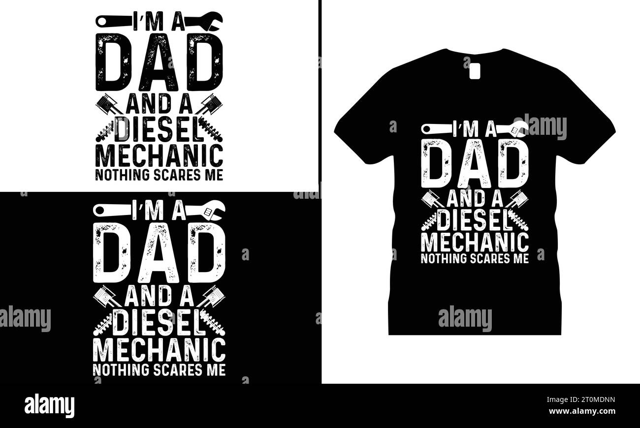 Funny Mechanical Tshirt Design and Engineer Garage Mechanic Shirt Stock ...